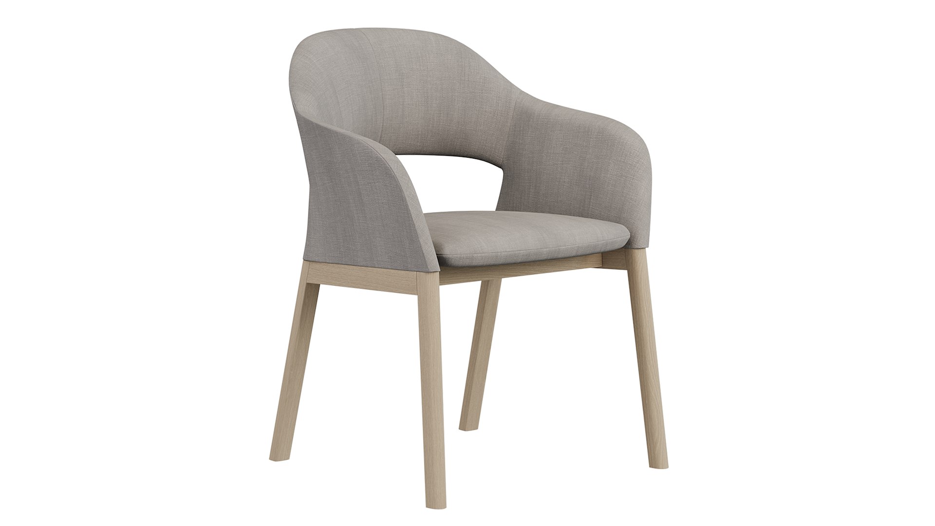modelo 3d Brunner Invite silla de madera con reposabrazos - TurboSquid ...