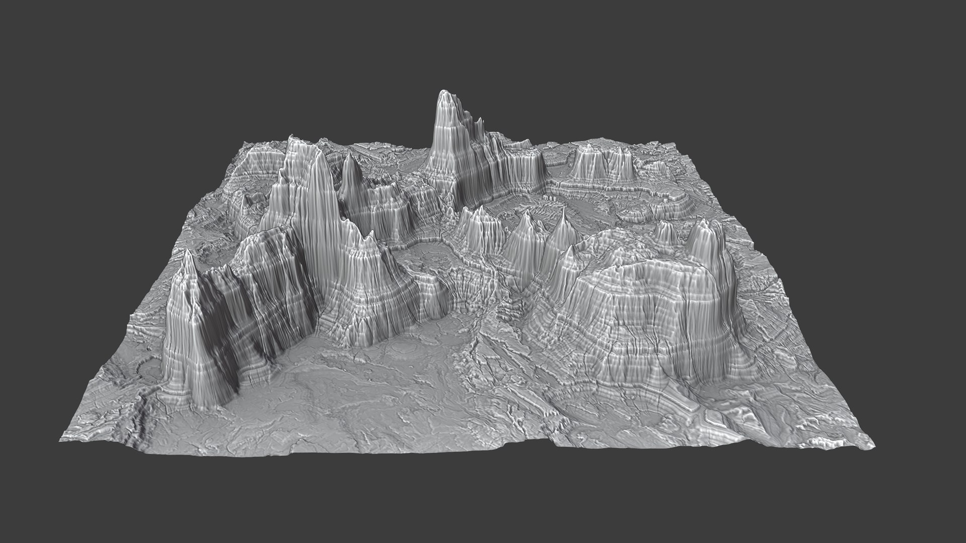 8K Detailed Cliff Landscape 5 3D - TurboSquid 1820538