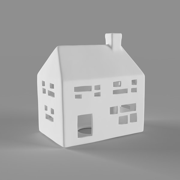 3D model white ceramic house 2 - TurboSquid 1403636