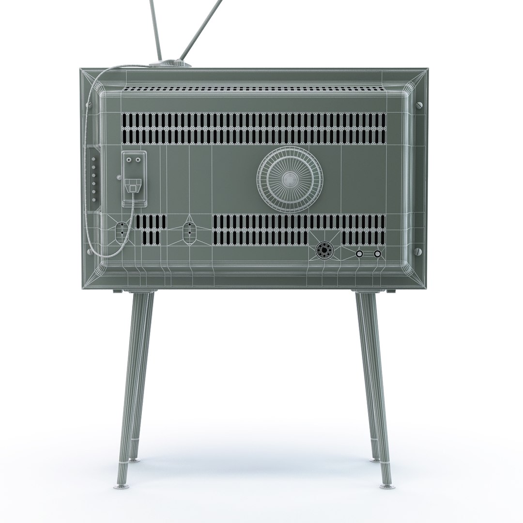 3d Retro Television Philips X26k151 Model