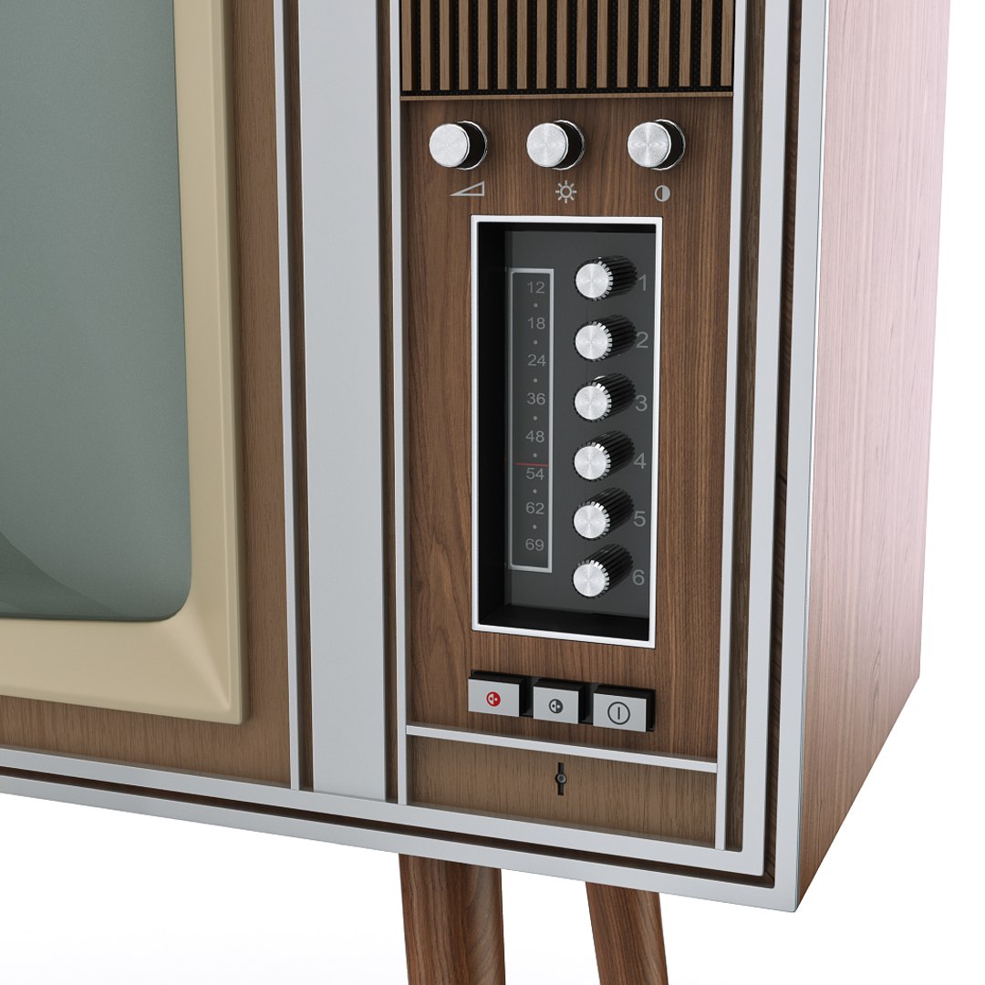 3d Retro Television Philips X26k151 Model