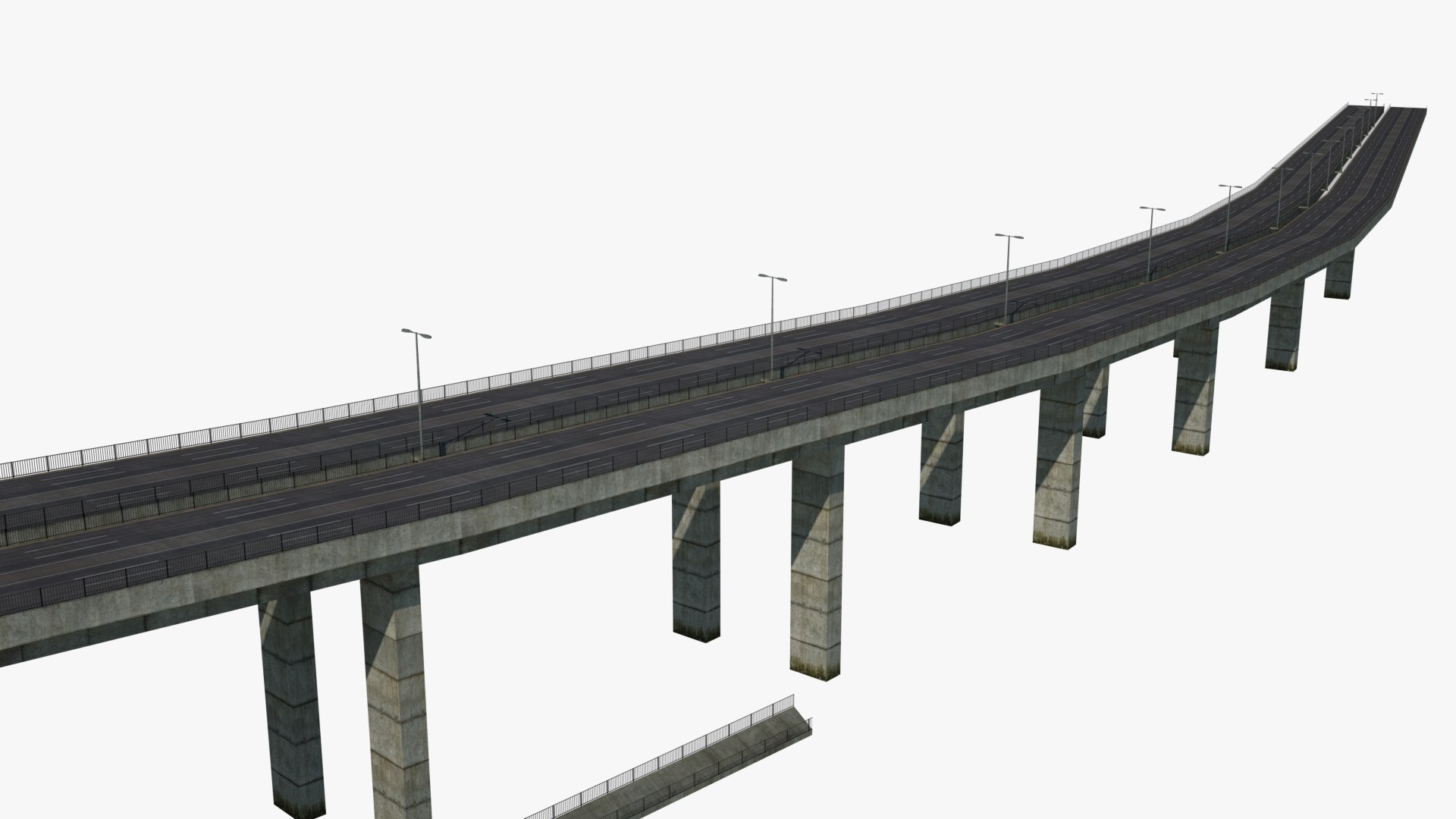 3D Highway Bridge Model - TurboSquid 1234878