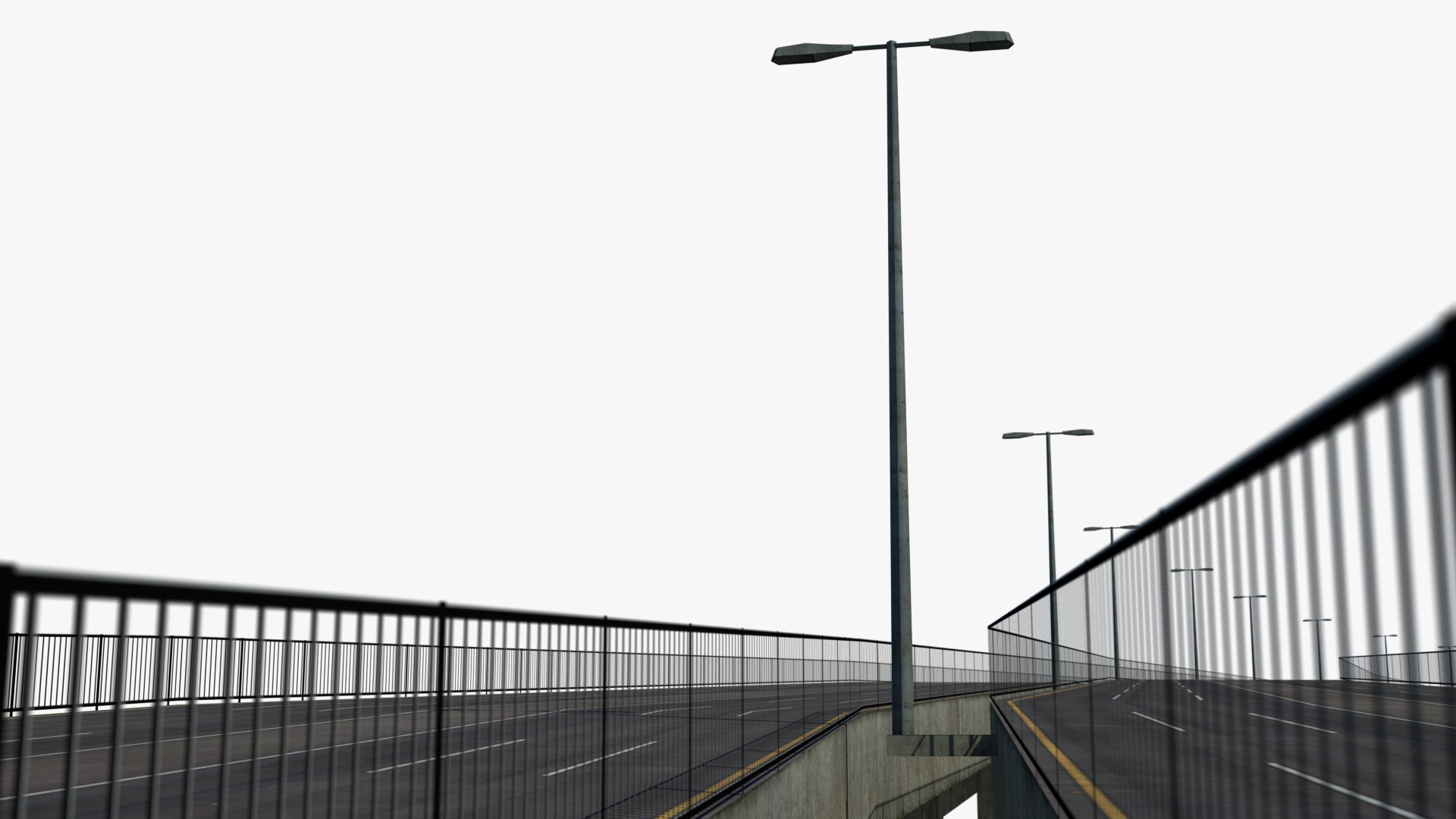 3D Highway Bridge Model - TurboSquid 1234878
