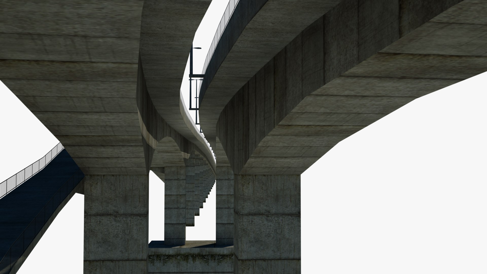 3D Highway Bridge Model - TurboSquid 1234878