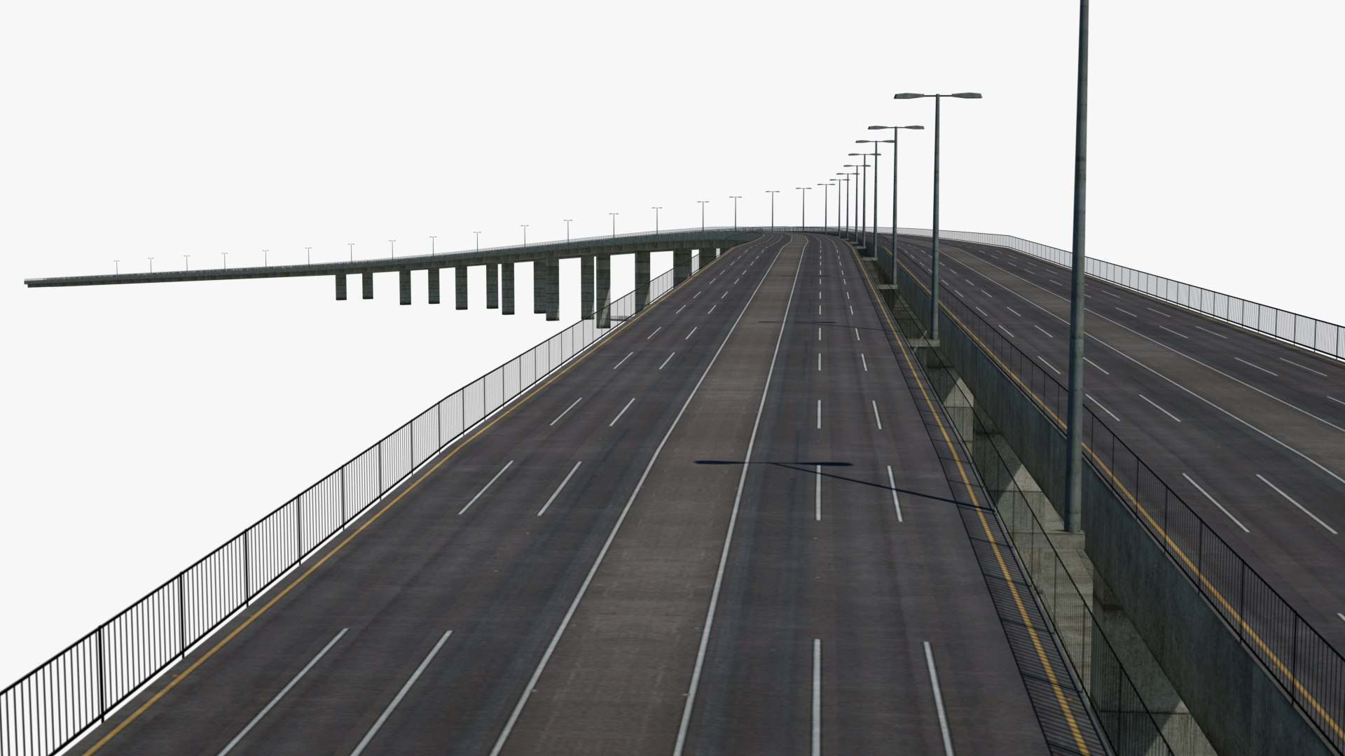 3D Highway Bridge Model - TurboSquid 1234878