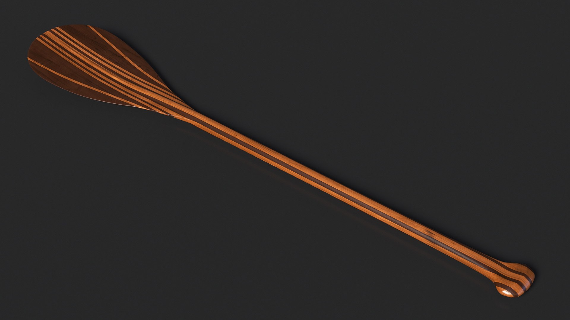 3D Wood Canoe Paddle With Palm Grip - TurboSquid 2216688