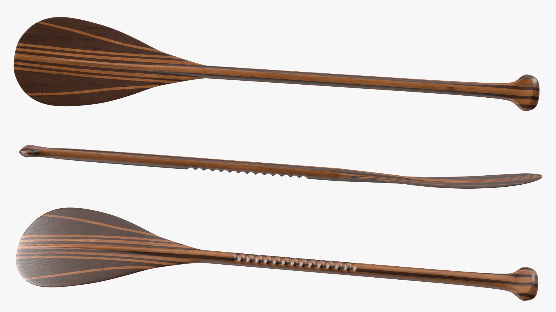 3D Wood Canoe Paddle With Palm Grip - TurboSquid 2216688