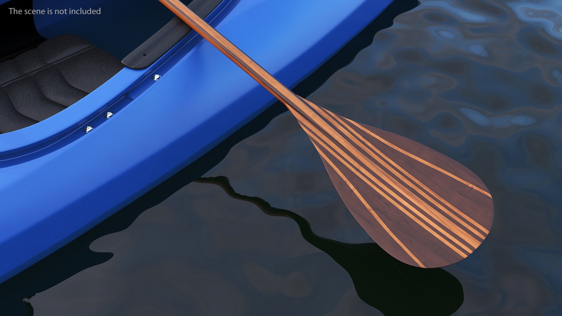 3D Wood Canoe Paddle With Palm Grip - TurboSquid 2216688