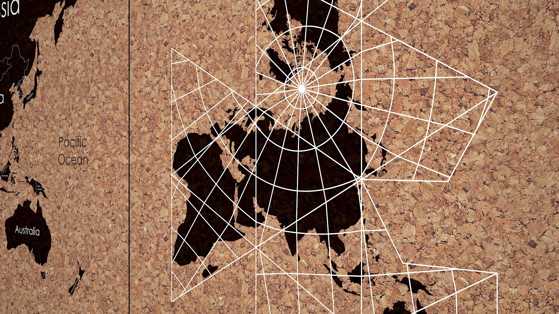 3D Cork Map Notice Board 02 - TurboSquid 1909999