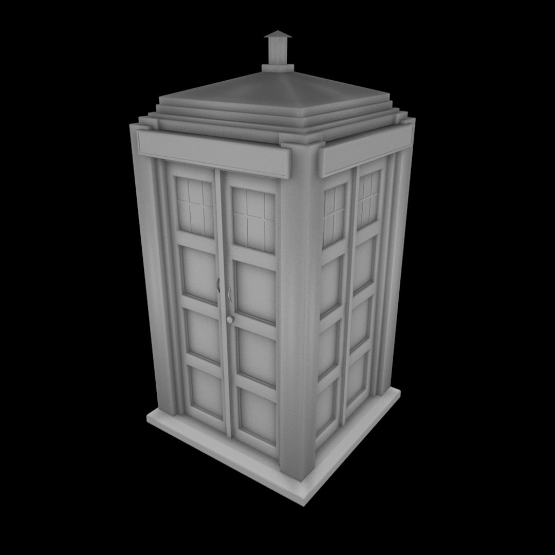 3d C4d Doctor Tardis