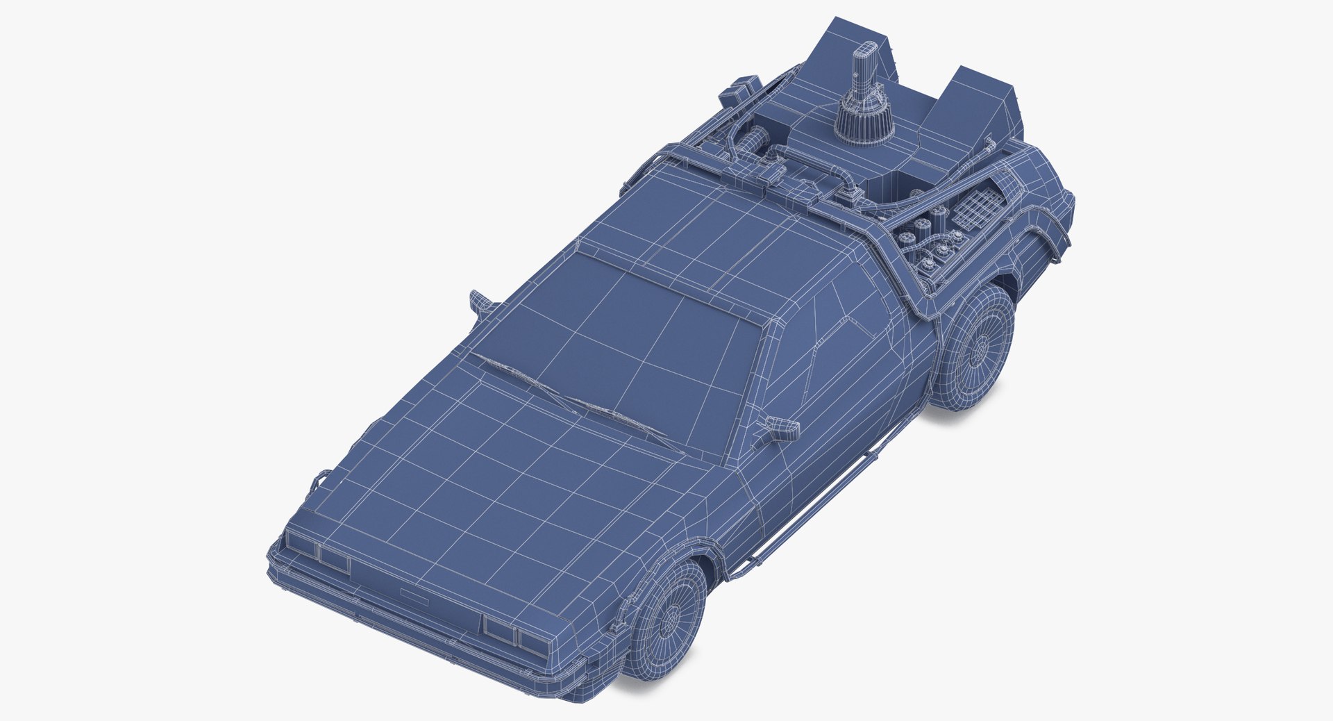 Delorean driving 3D model - TurboSquid 1339178