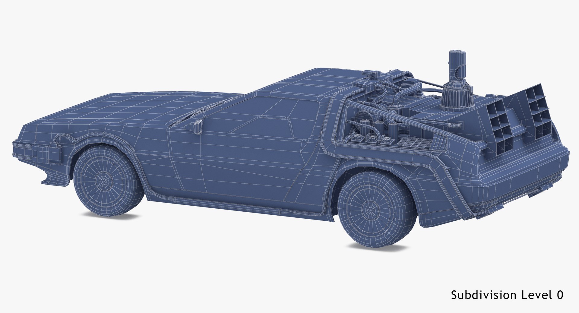 Delorean driving 3D model - TurboSquid 1339178