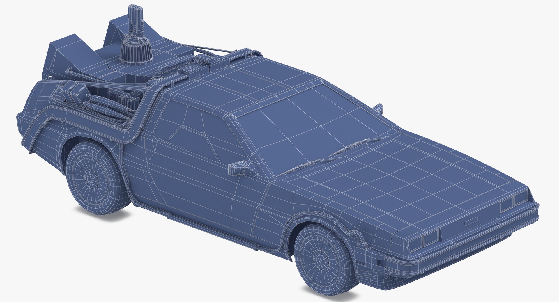 Delorean driving 3D model - TurboSquid 1339178