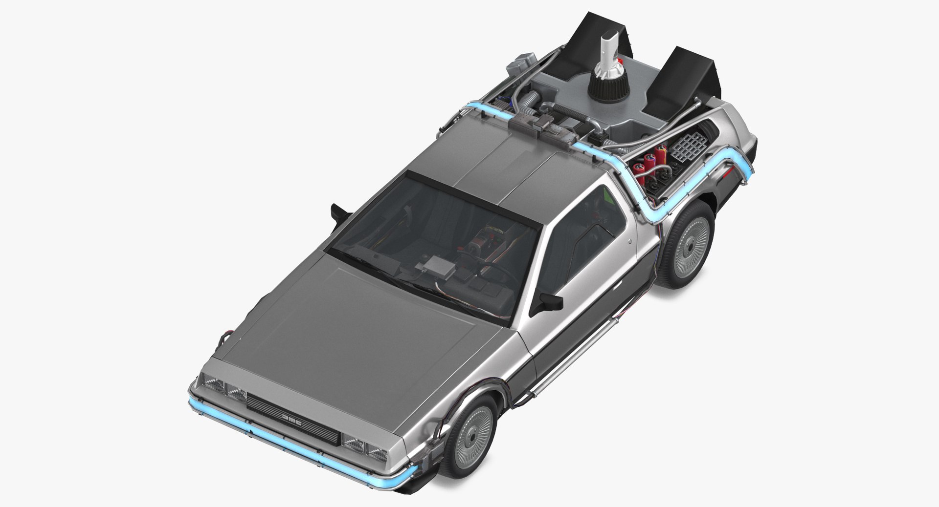 Delorean Driving 3D Model - TurboSquid 1339178