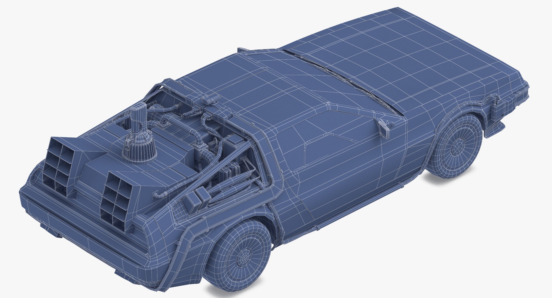 Delorean Driving 3D Model - TurboSquid 1339178