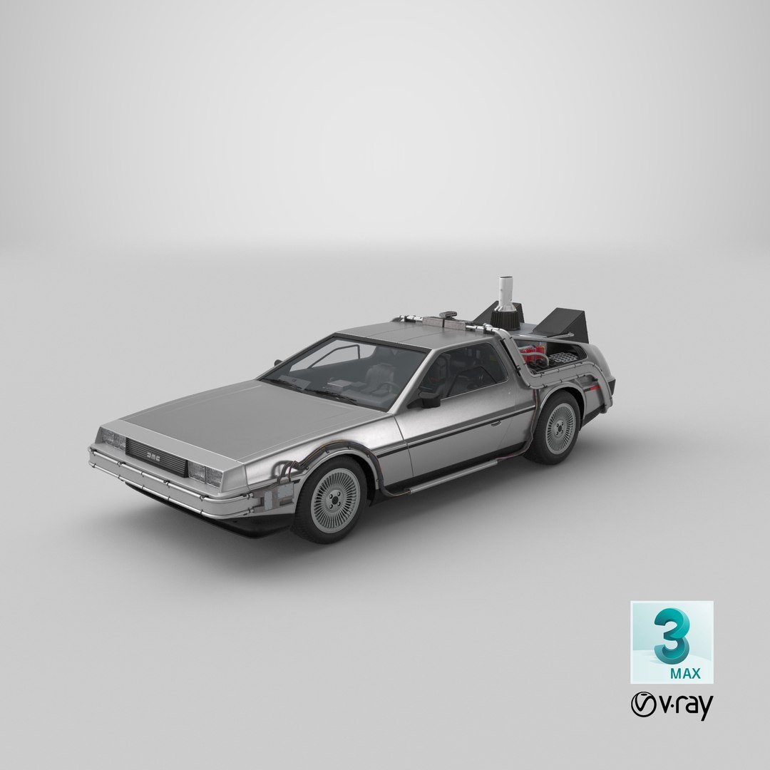 Delorean driving 3D model - TurboSquid 1339178