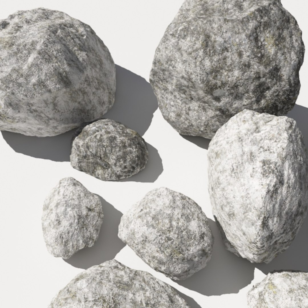 3d 3ds Smooth Rocks Stones