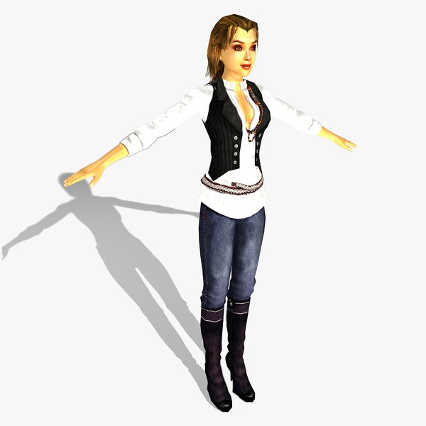 female character 3d ma