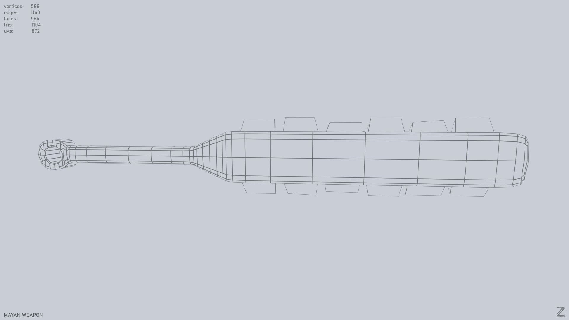 Mayan Weapon 3D Model - TurboSquid 2390728