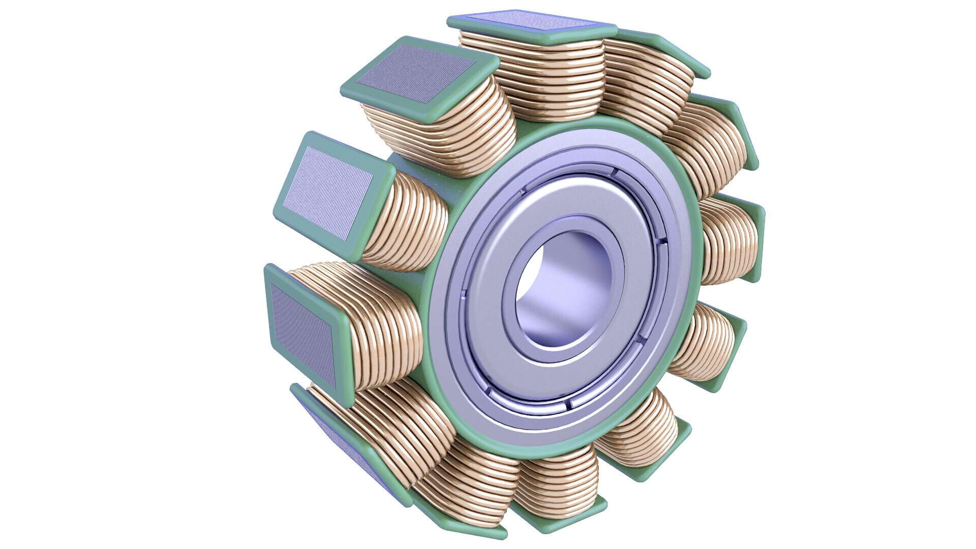 DC Electric Motor Stator 92 Model - TurboSquid 2383808