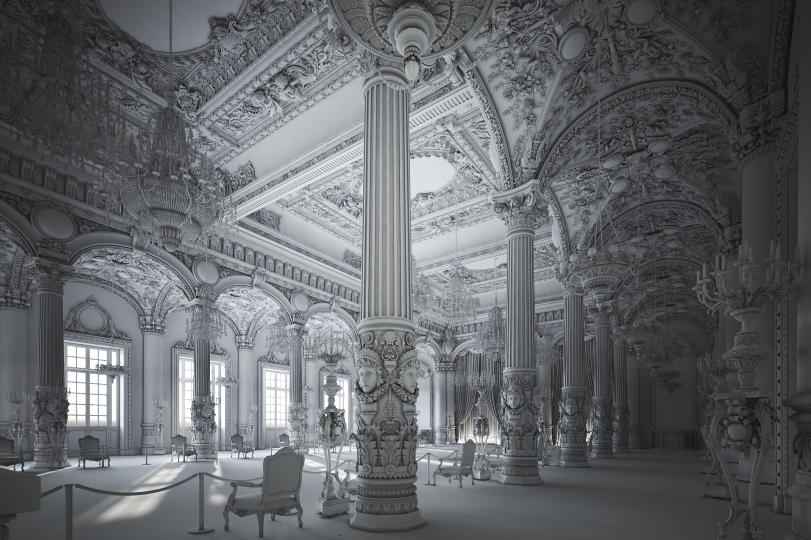 Classical Scene 3D Model - TurboSquid 1452873