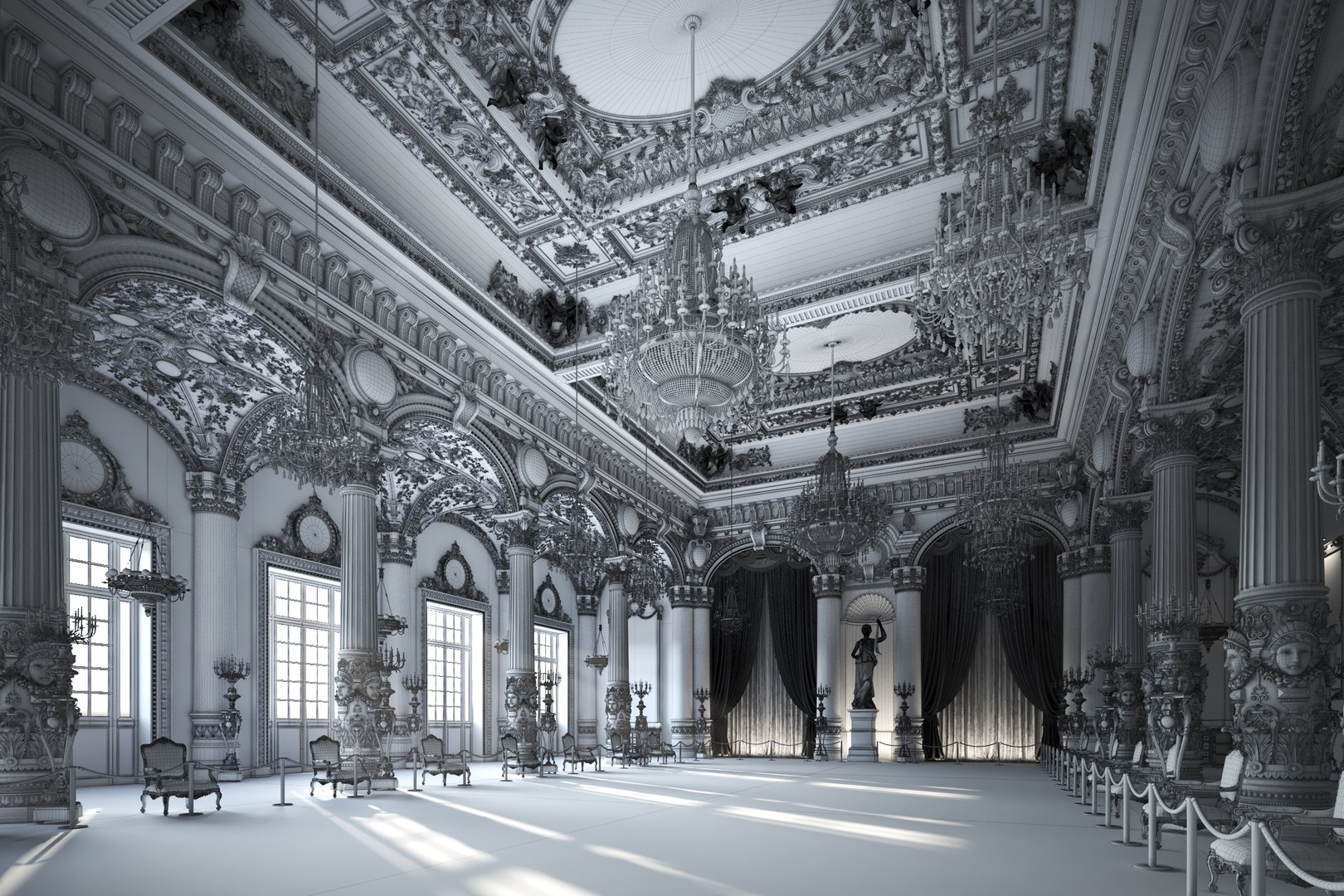 Classical Scene 3D Model - TurboSquid 1452873