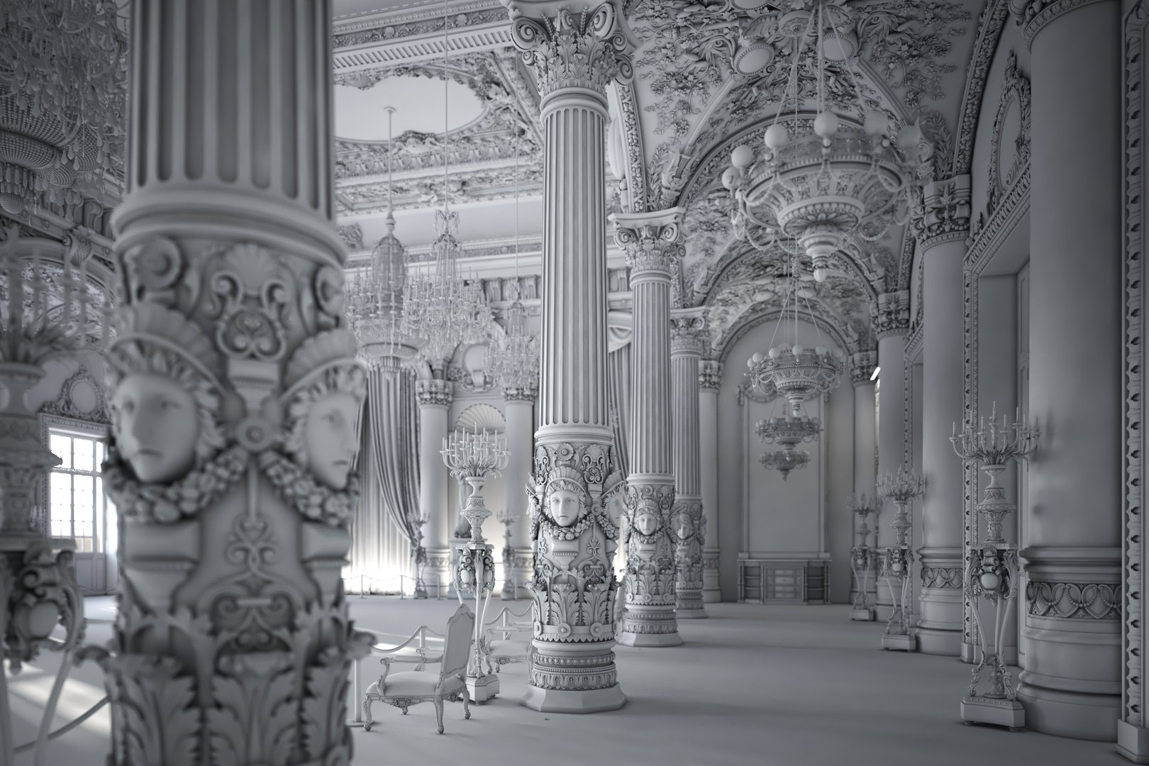 Classical Scene 3D Model - TurboSquid 1452873