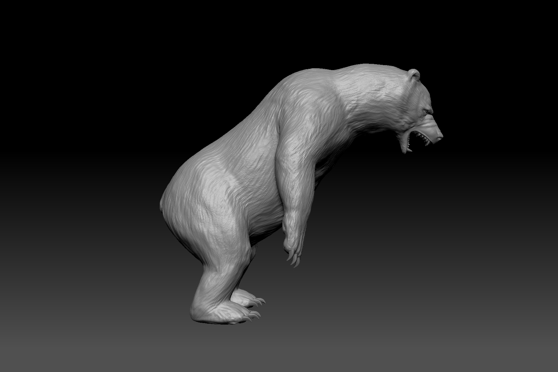 rigged bear fur 01 max