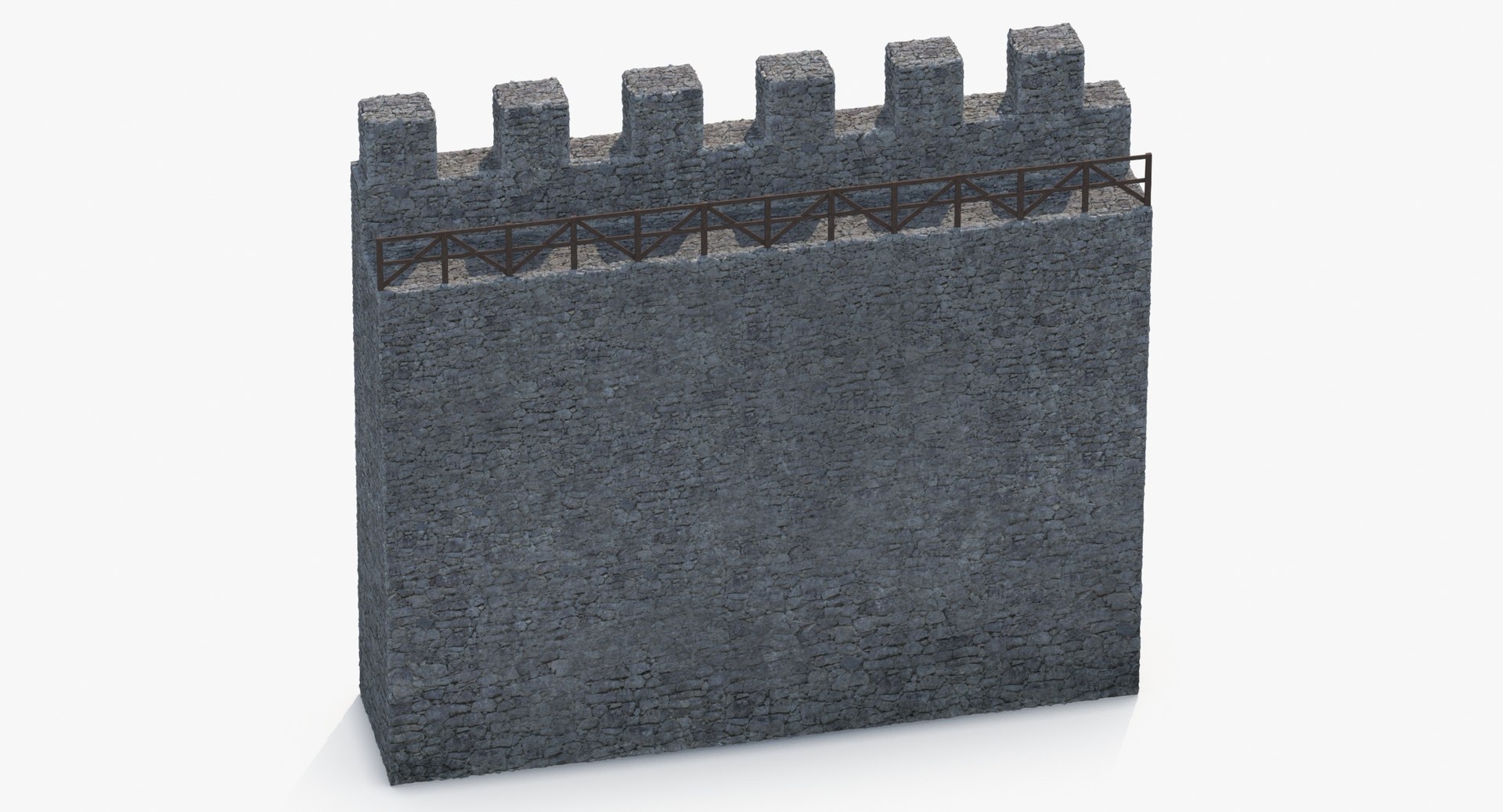 3D Model Medieval Wall Segment 01 - TurboSquid 2127924