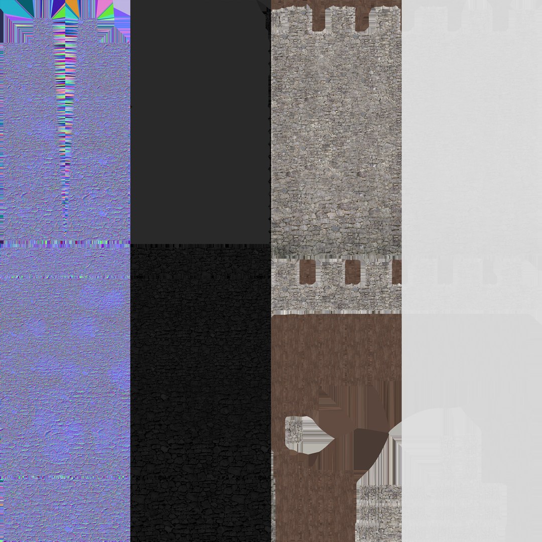 3D Model Medieval Wall Segment 01 - TurboSquid 2127924