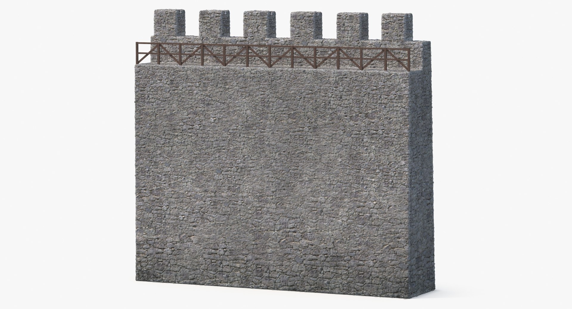 3D Model Medieval Wall Segment 01 - TurboSquid 2127924