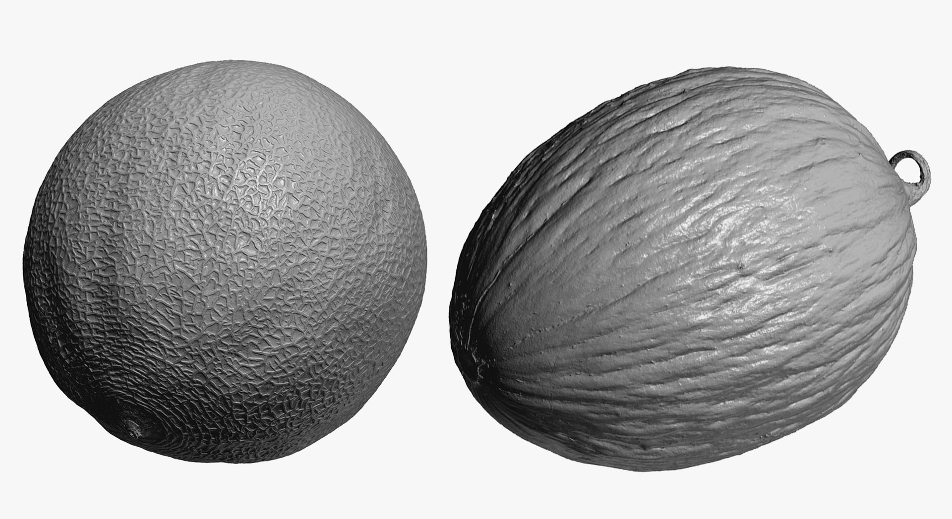Melons Collection 01 - 5 models RAW Scans 3D - TurboSquid 1830436