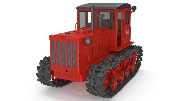Soviet crawler tractor dt54 model - TurboSquid 1576267