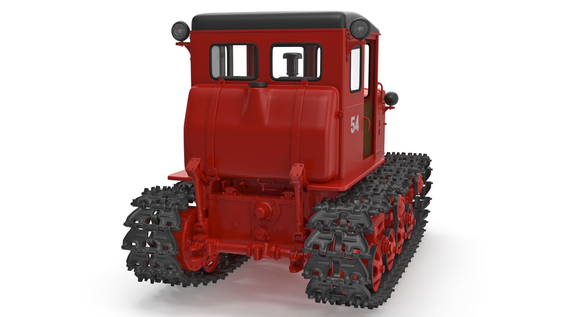 Soviet crawler tractor dt54 model - TurboSquid 1576267