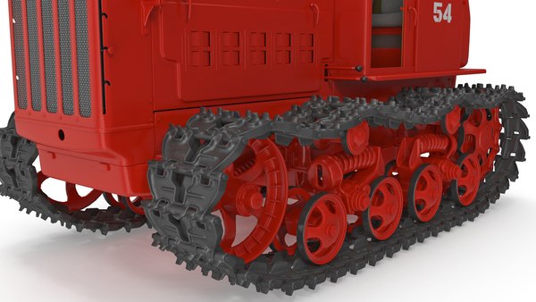 Soviet crawler tractor dt54 model - TurboSquid 1576267