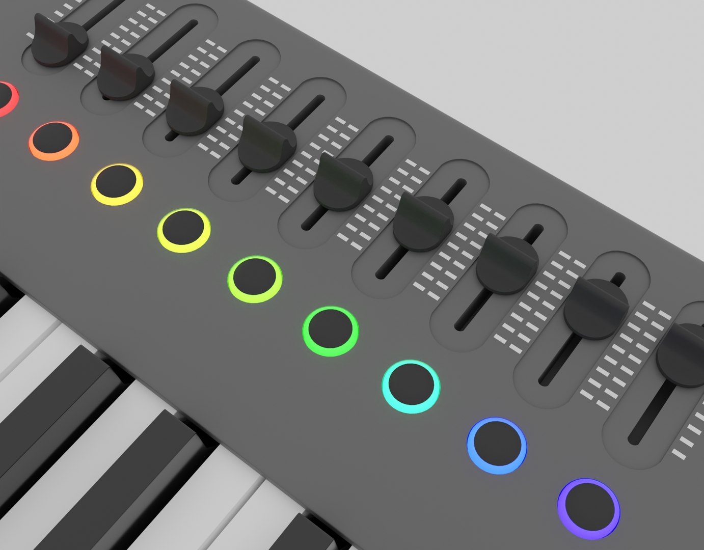 3D model 88 key midi keyboard - TurboSquid 1628141