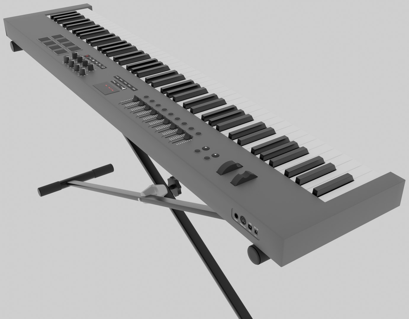 3D model 88 key midi keyboard - TurboSquid 1628141