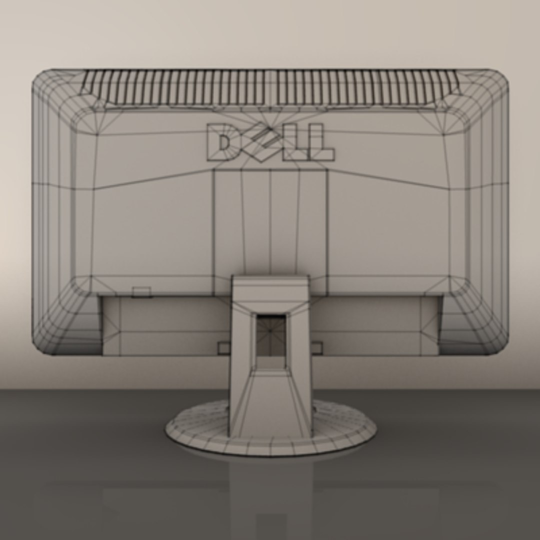 3d Model 24in Dell Monitor