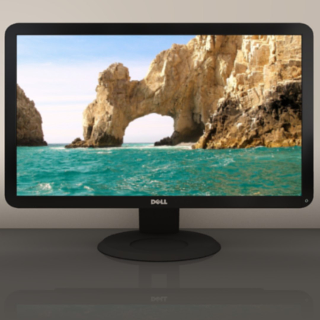 3d Model 24in Dell Monitor