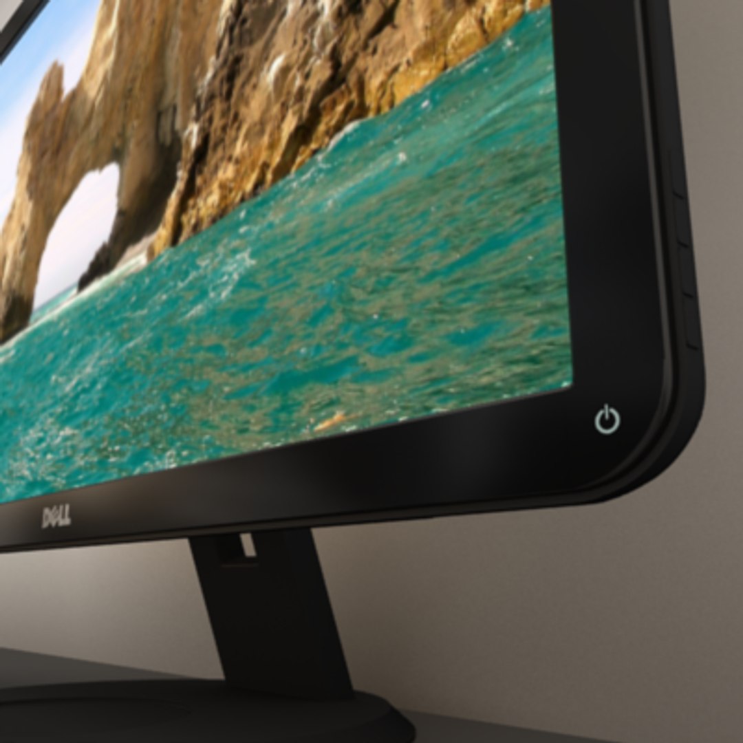 3d Model 24in Dell Monitor
