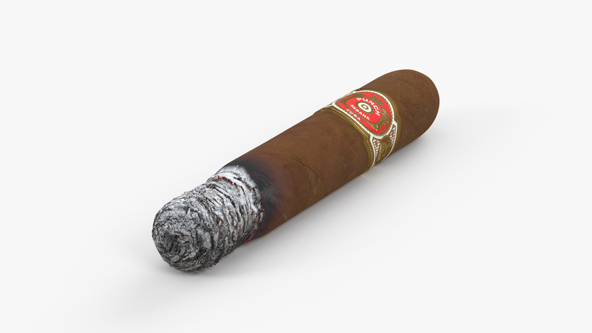 3D Cigar Punch Short De Punch Burning - TurboSquid 2276809