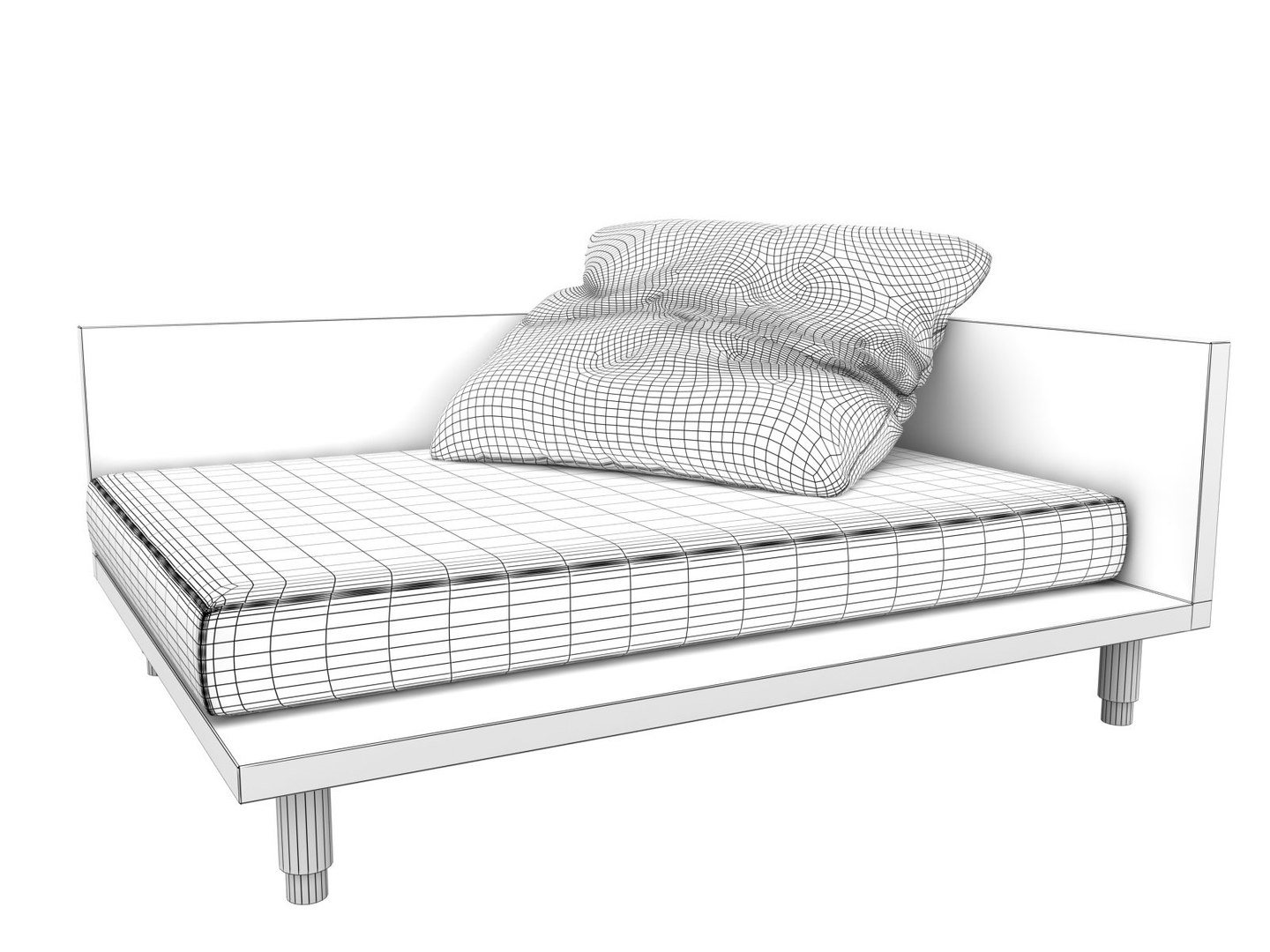 Chaise flat 3D - TurboSquid 1162018