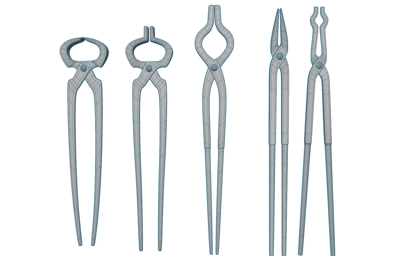 Black Smith Tools 3D Model - TurboSquid 2075918