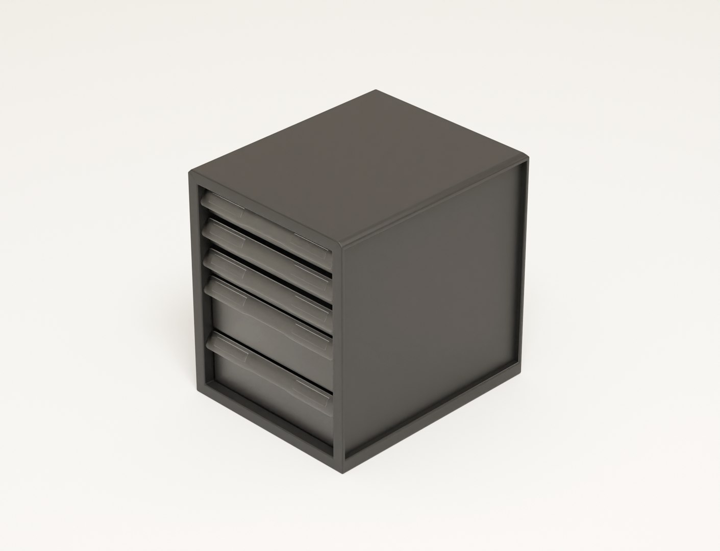 3D Low-Poly Desktop Drawer Sorter Model - TurboSquid 2089967