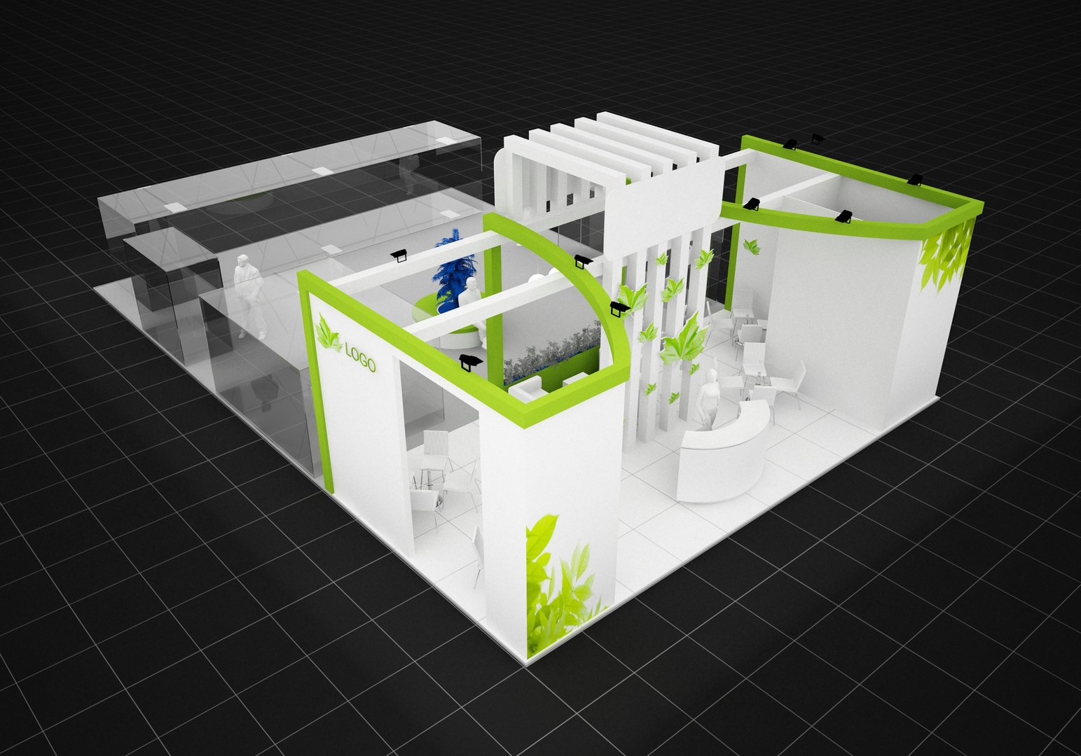 Exhibition Stand 3D - TurboSquid 2071094