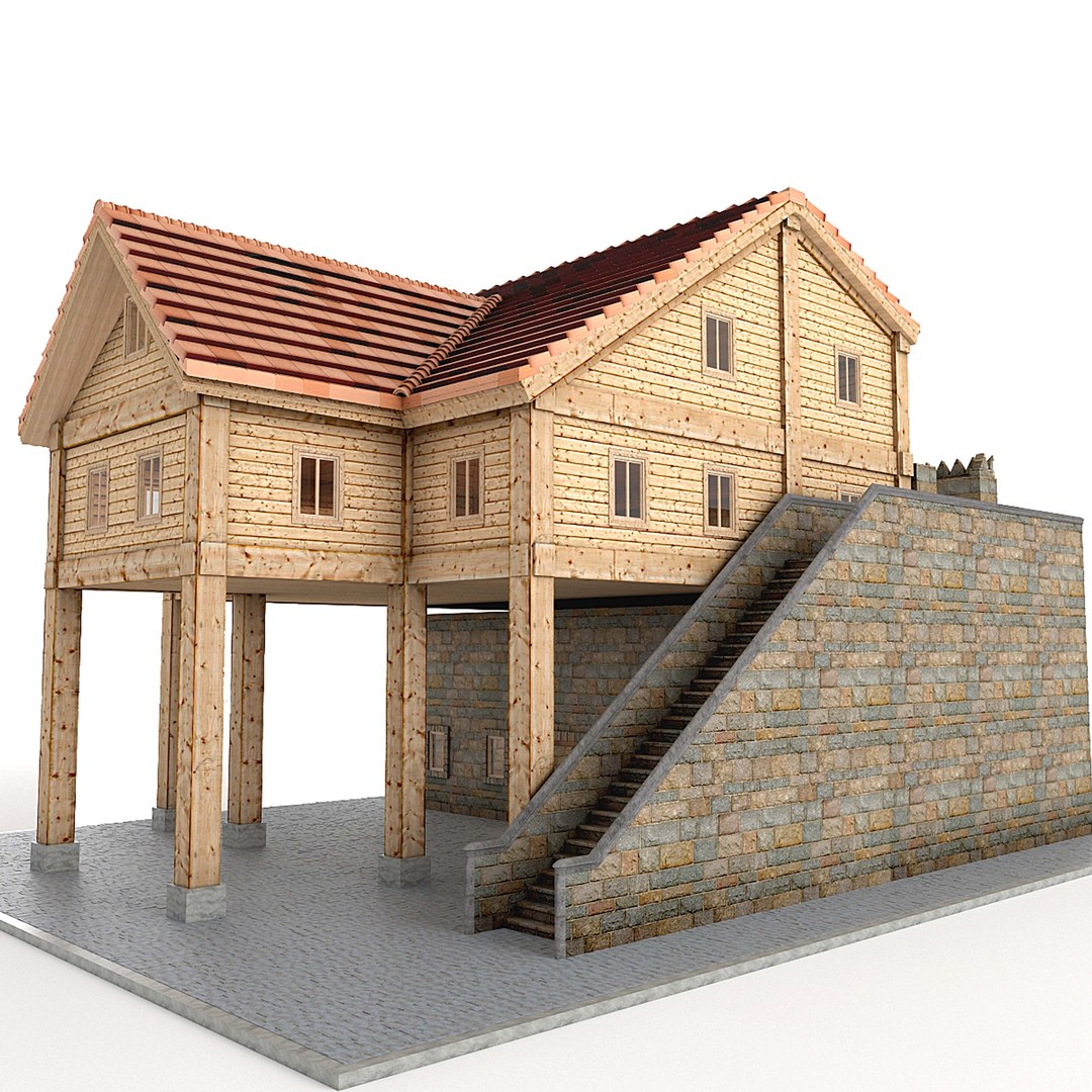 3D farm hut model - TurboSquid 1242381