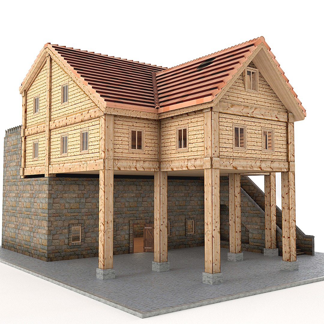 3D farm hut model - TurboSquid 1242381