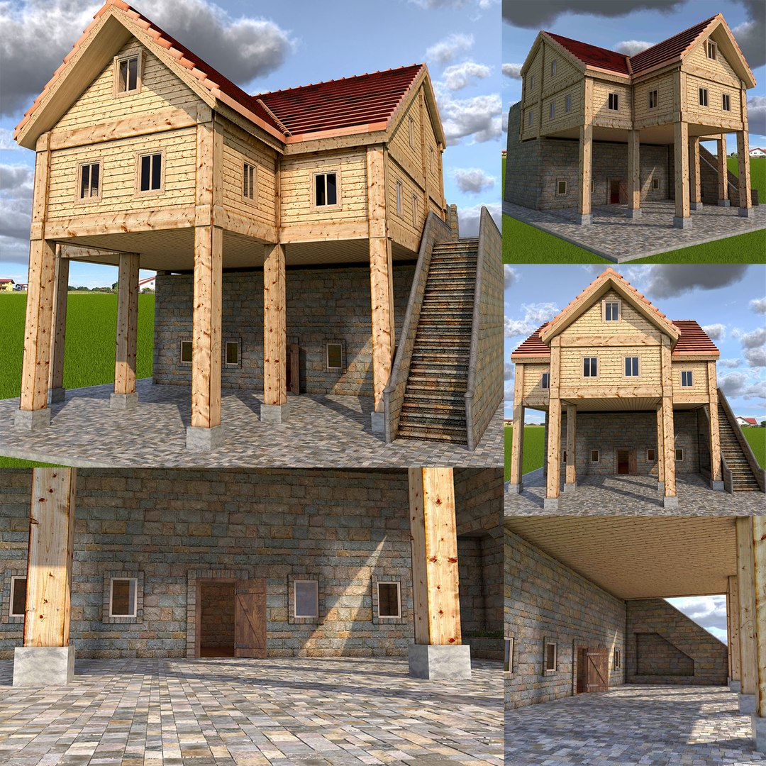 3D farm hut model - TurboSquid 1242381