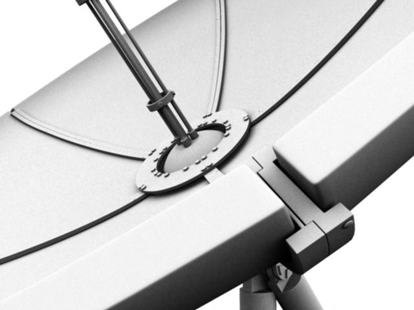 3d satellite dish model