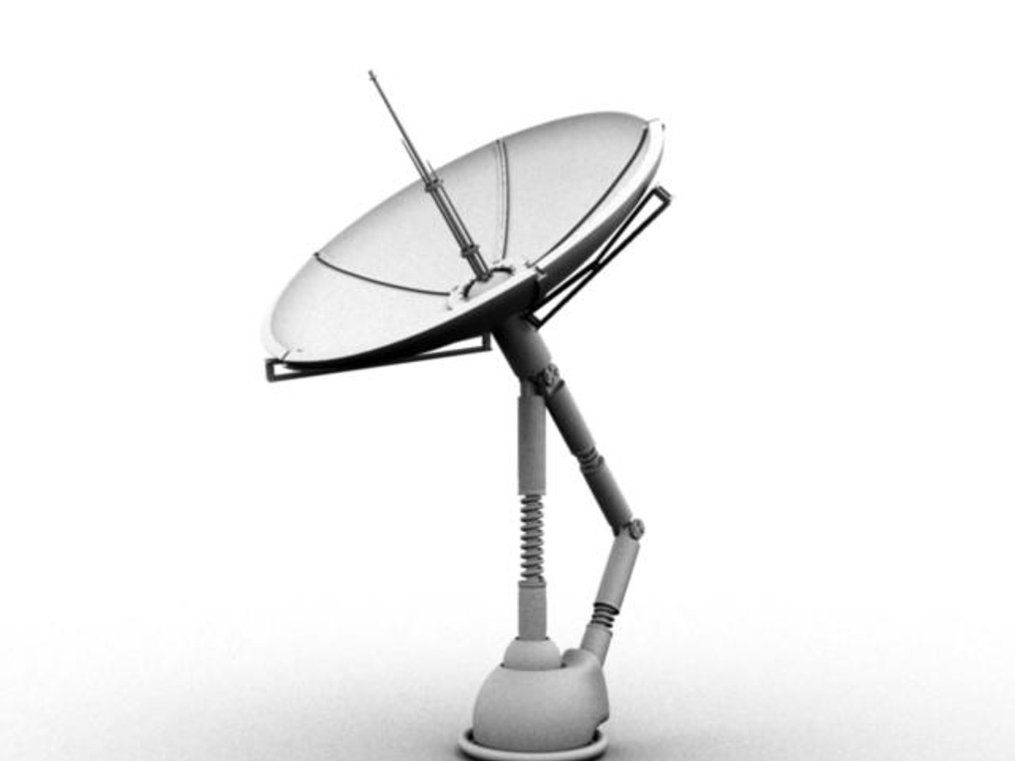 3d satellite dish model
